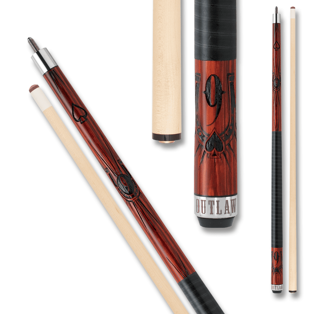 Outlaw OL14 Cherry Pool Cue Billiard Stick Billiards Cues - Walmart.com