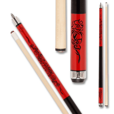 Outlaw OL55 Cherry Pool Cue Billiard Stick Billiards Cues - Walmart.com
