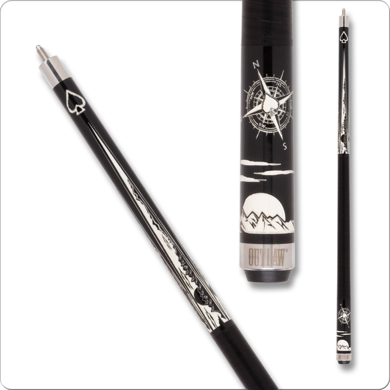 Outlaw OL59 Thunder Desert Moon Pool Cue Billiard Stick Billiards Cues ...