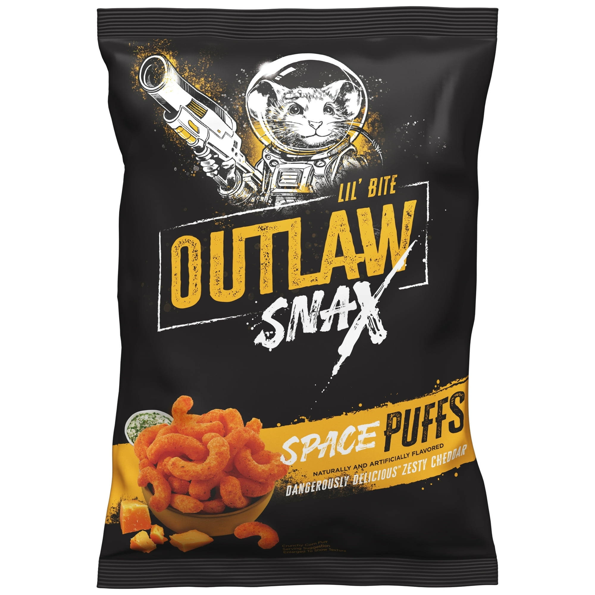 Outlaw Snax Space Blast Cheddar Cheese Flavored Puff 8.5oz Bag ...