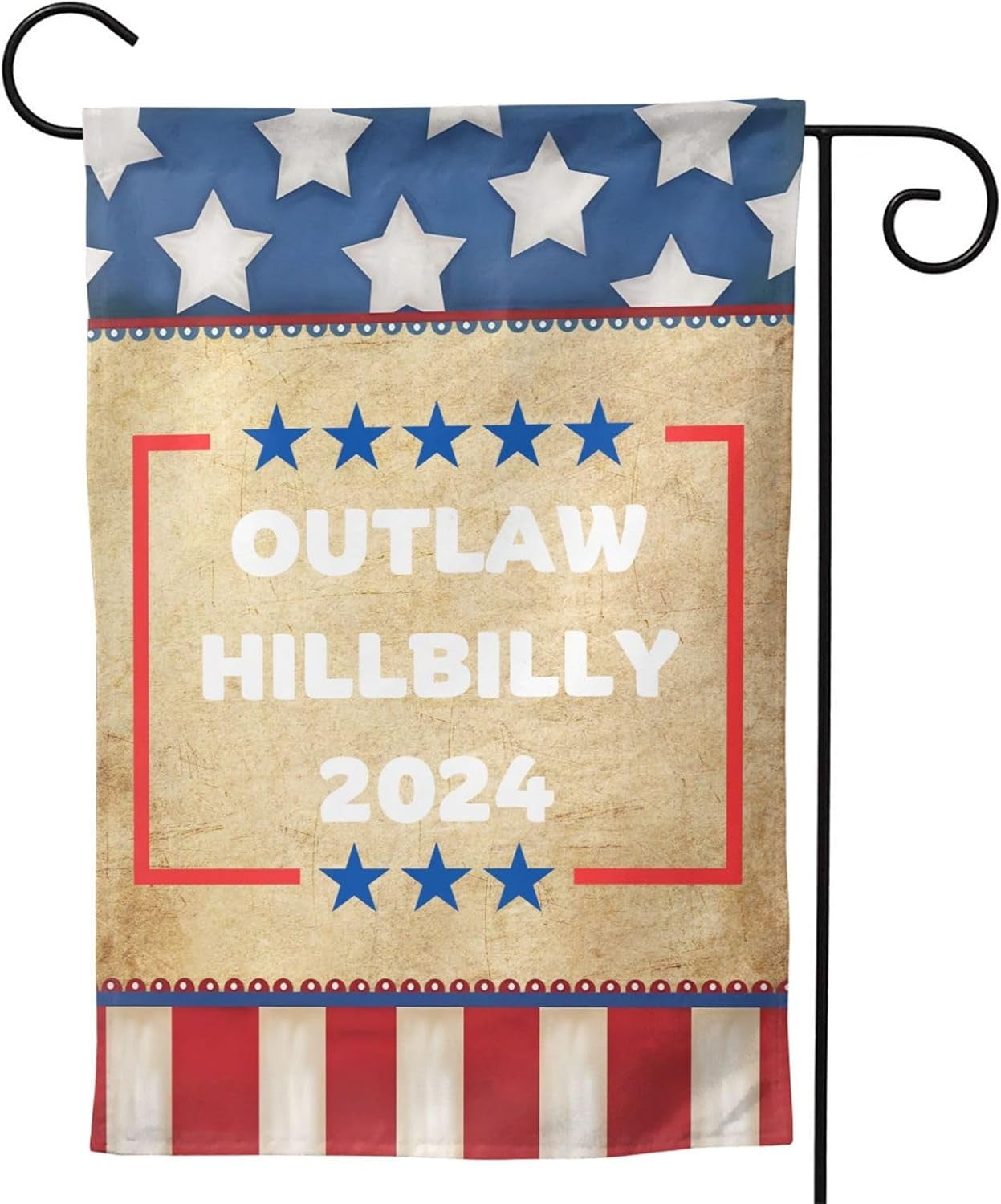 Outlaw hillbilly 2024 garden flag double stitched camping garden flag ...