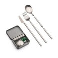 Outlery Portable Stainless Steel Travel Cutlery Set - Silverware, Forks ...