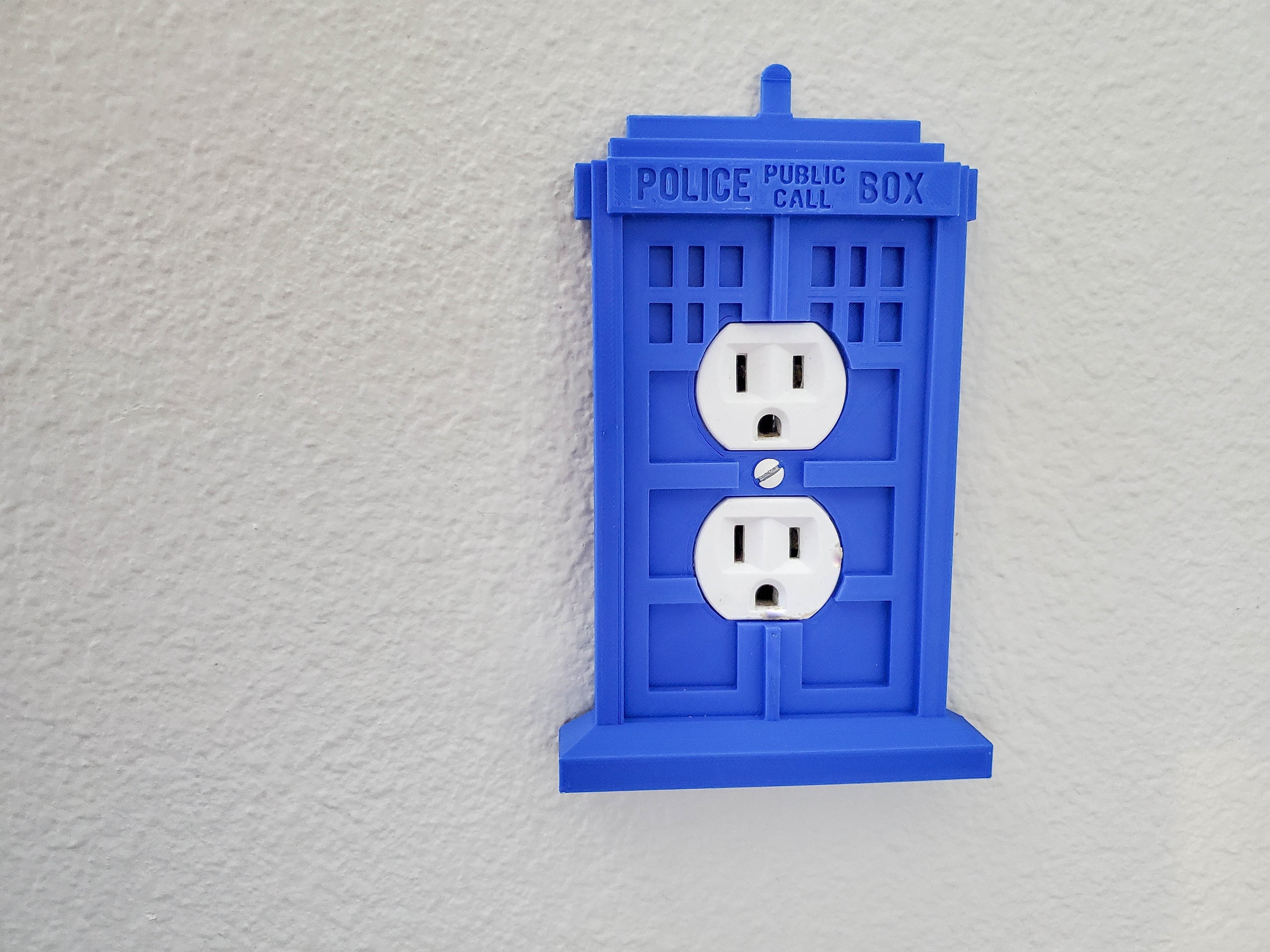 Outlet Cover - Electrical Outlet Cover | Tardis Police Box Telephone ...
