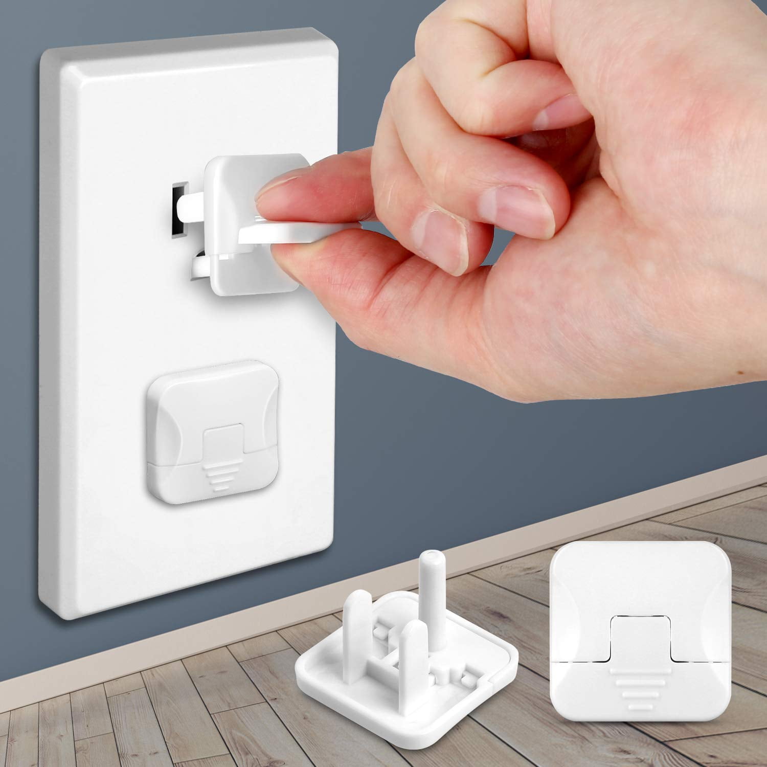 Outlet Covers Baby Proofing (40 Pack) with Hidden Pull Handle Outlet ...