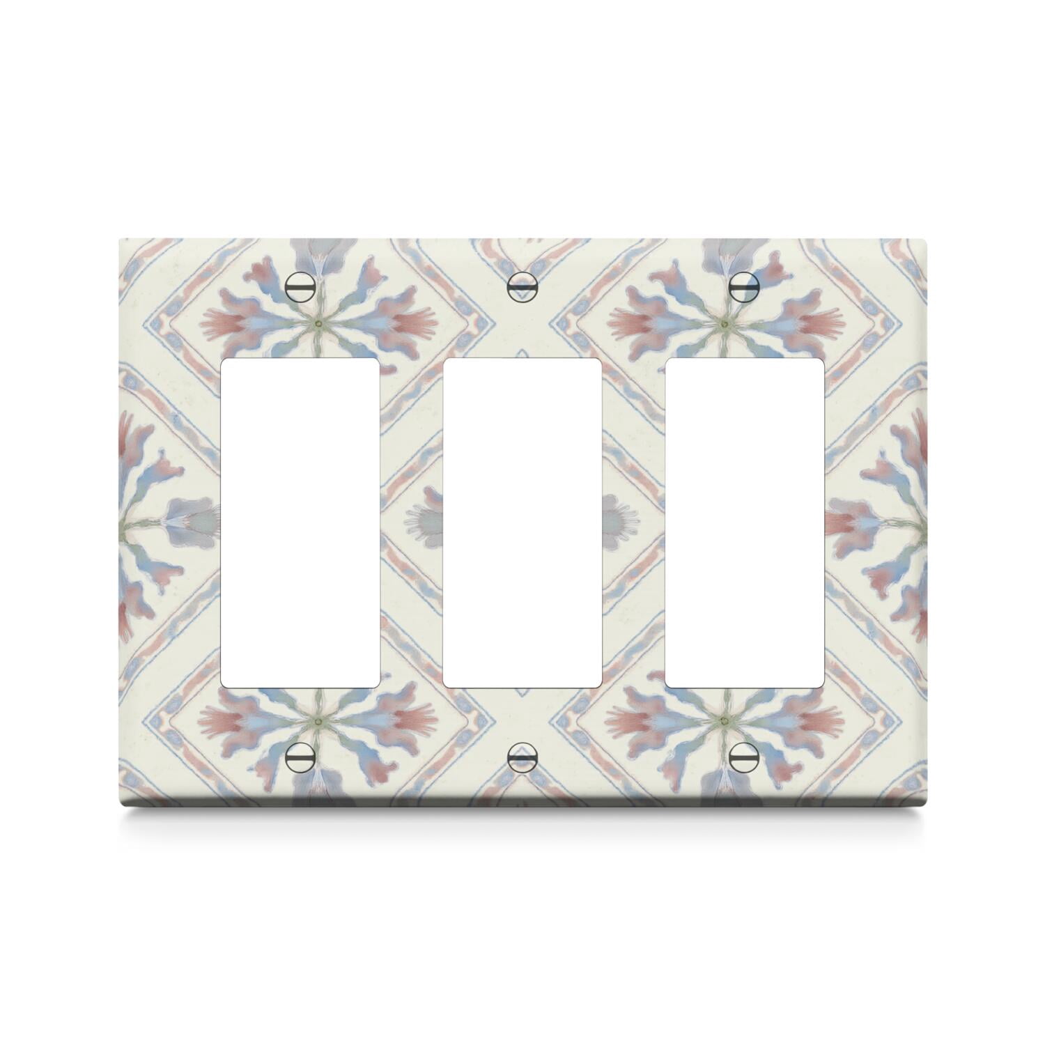 Outlet Covers Bohemian Tribal 3 Gang Decorative Electrical Outlet Cover ...