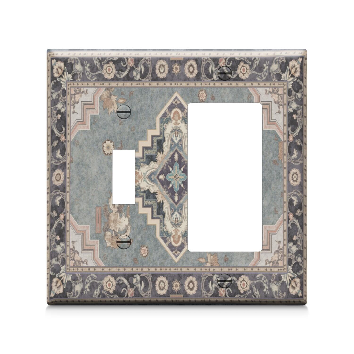 Outlet Covers Boho Vintage 1 Toggle 1 Rocker Decorative Switch Plate ...