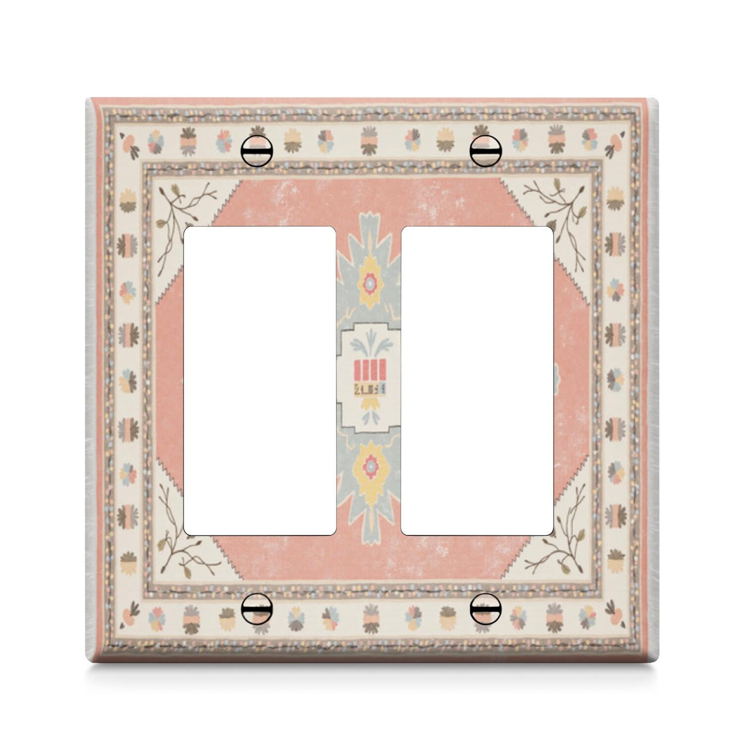 Outlet Covers Boho Vintage 2 Gang Decorative Switch Face Wall Plate ...