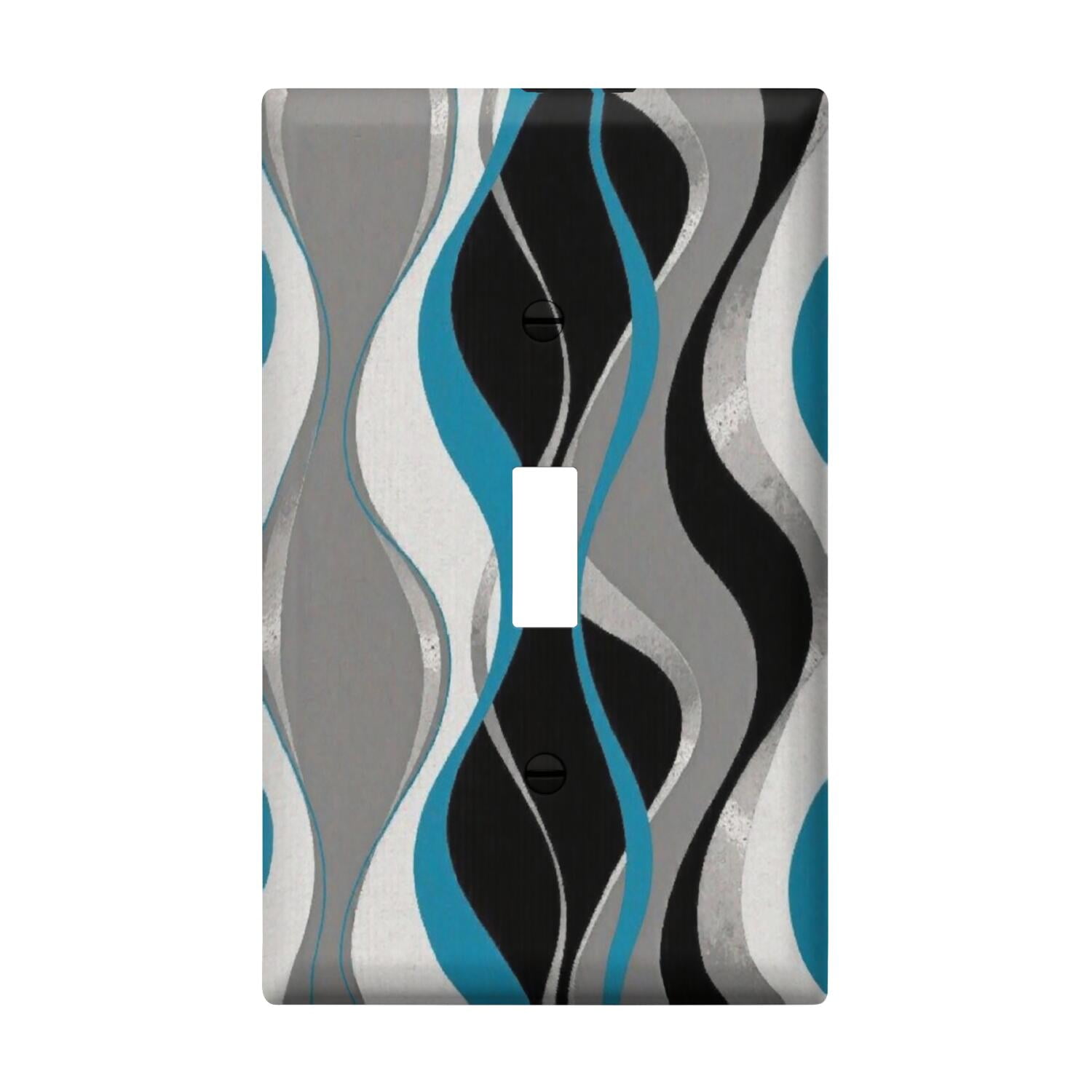 Outlet Covers Marble Modern Geometric Flowers Abstract Single Toggle ...