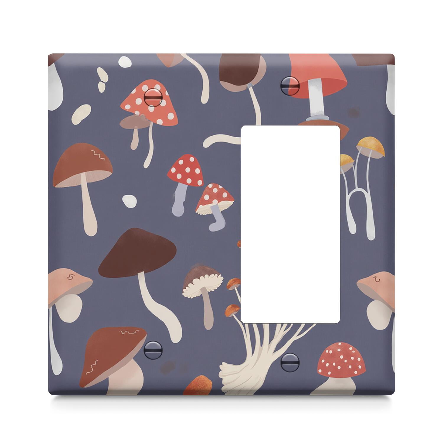 Outlet Covers Mushroom Blank 1 layer Decorative Switch Face Wall Plate ...