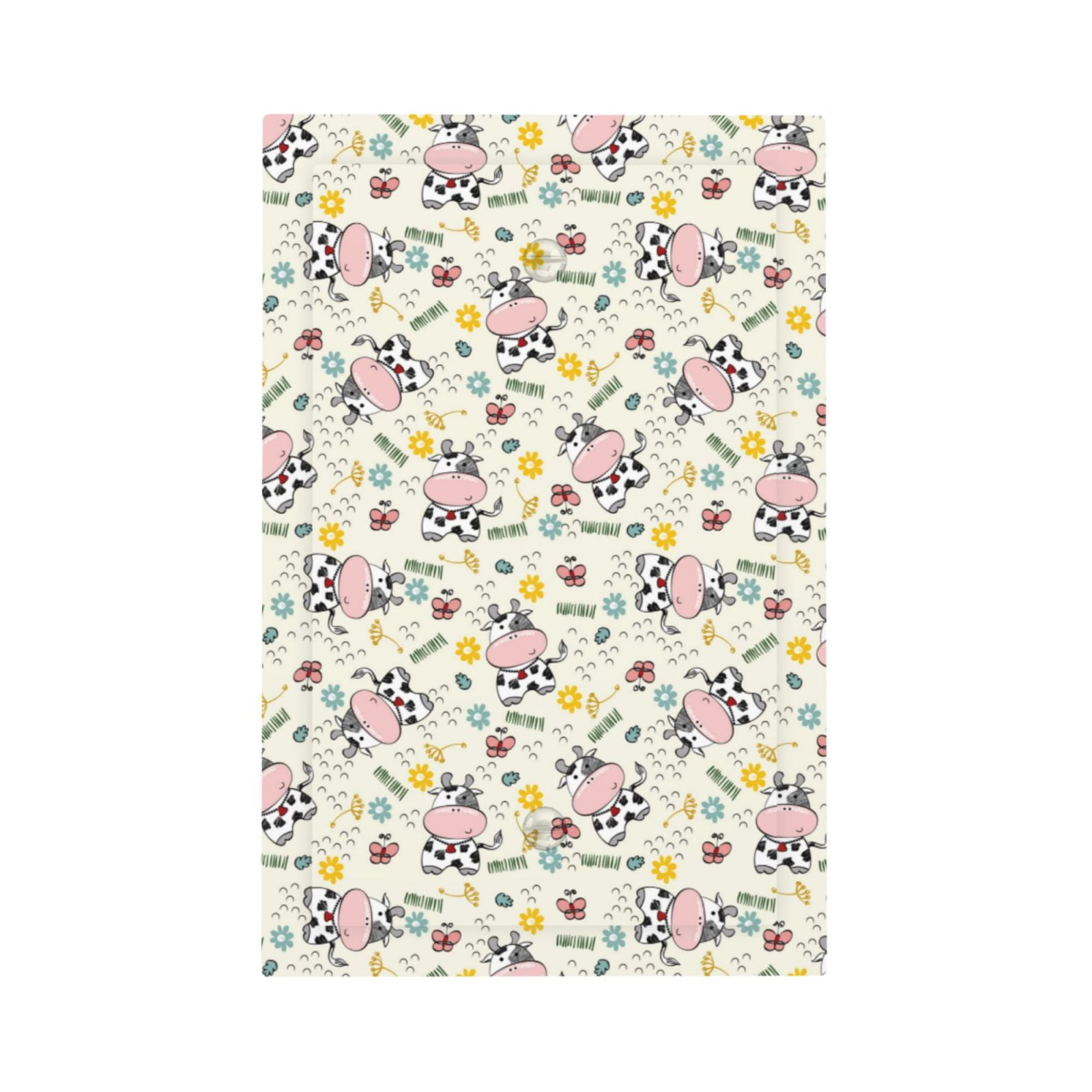 Outlet Covers Wall Plate - Cartoon Cute Cow Butterfly Wall Plates for ...