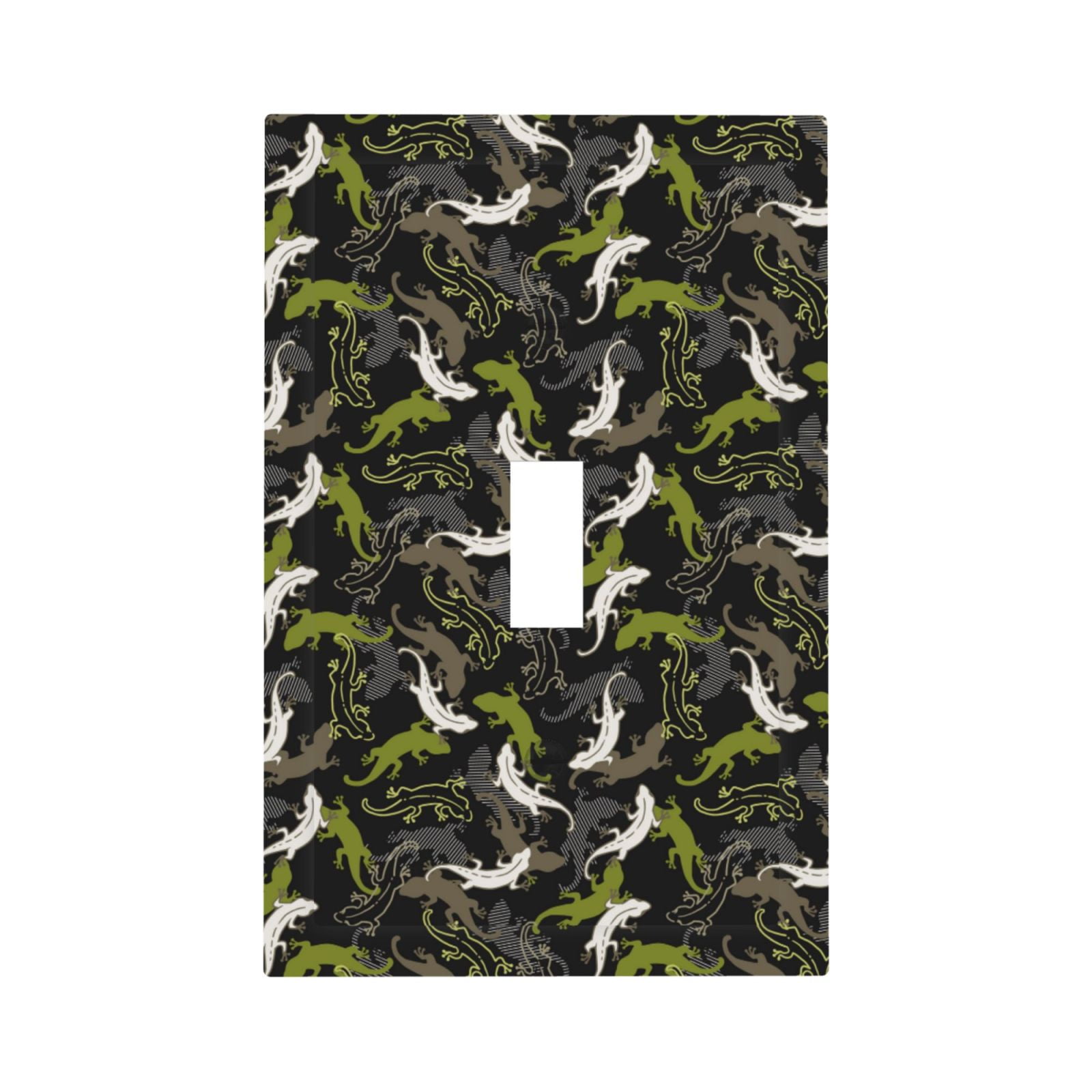 Outlet Covers Wall Plate - Cartoon Cute Lizard Gecko Green Wall Plates ...