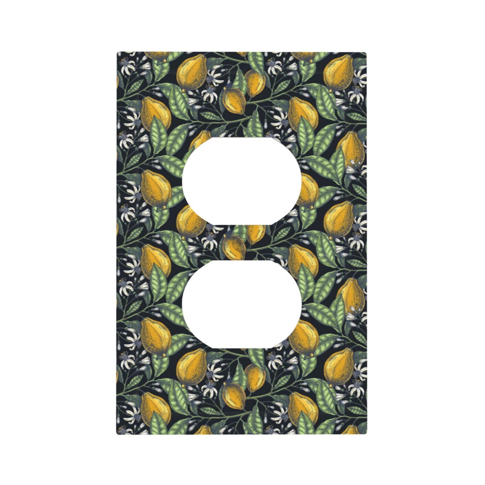 Outlet Covers Wall Plate - Citrus Fruits Elegant Lemons Wall Plates for ...