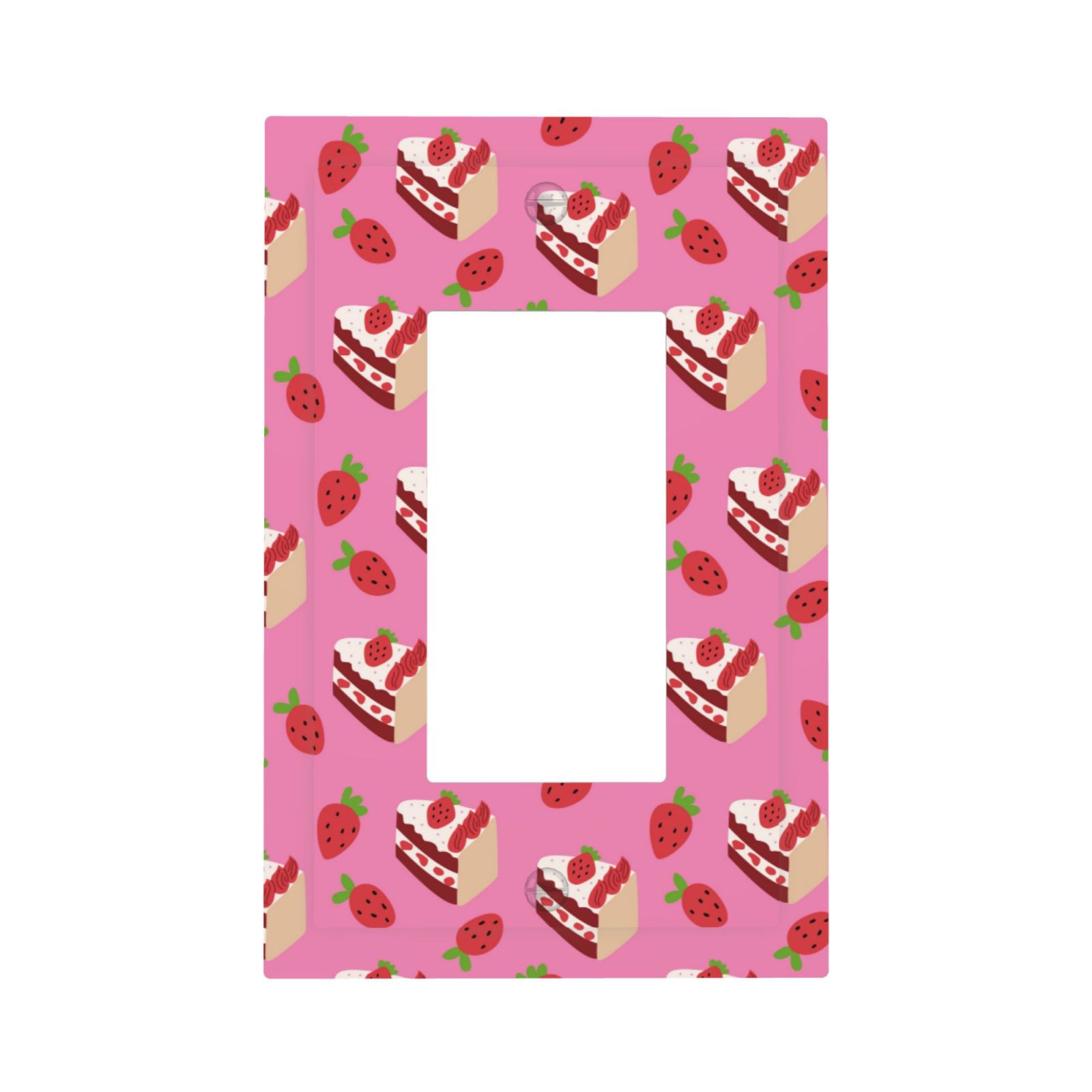 Outlet Covers Wall Plate - Cute Cake Strawberry Wall Plates for ...