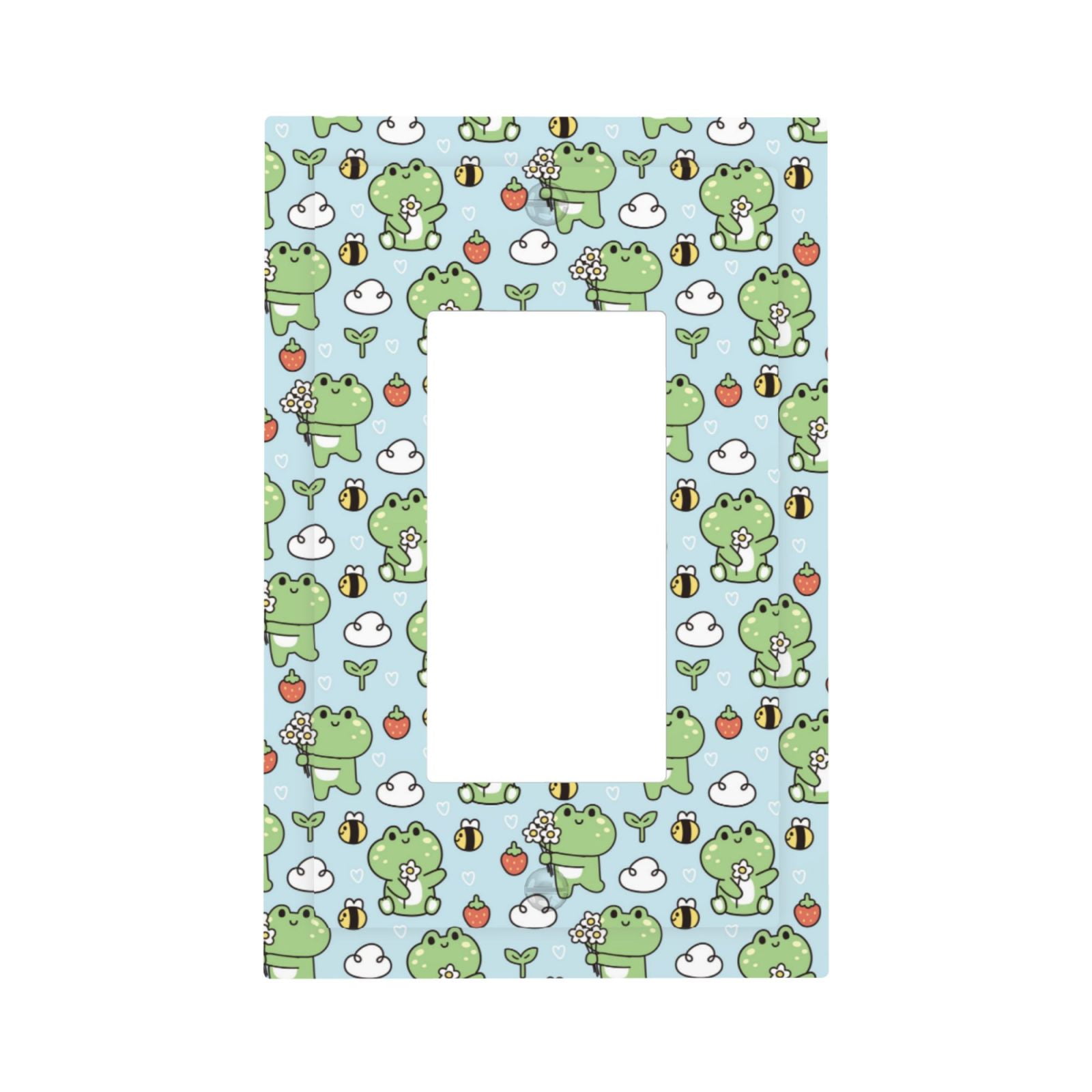 Outlet Covers Wall Plate - Cute Floral Frog Wall Plates for Electrical ...