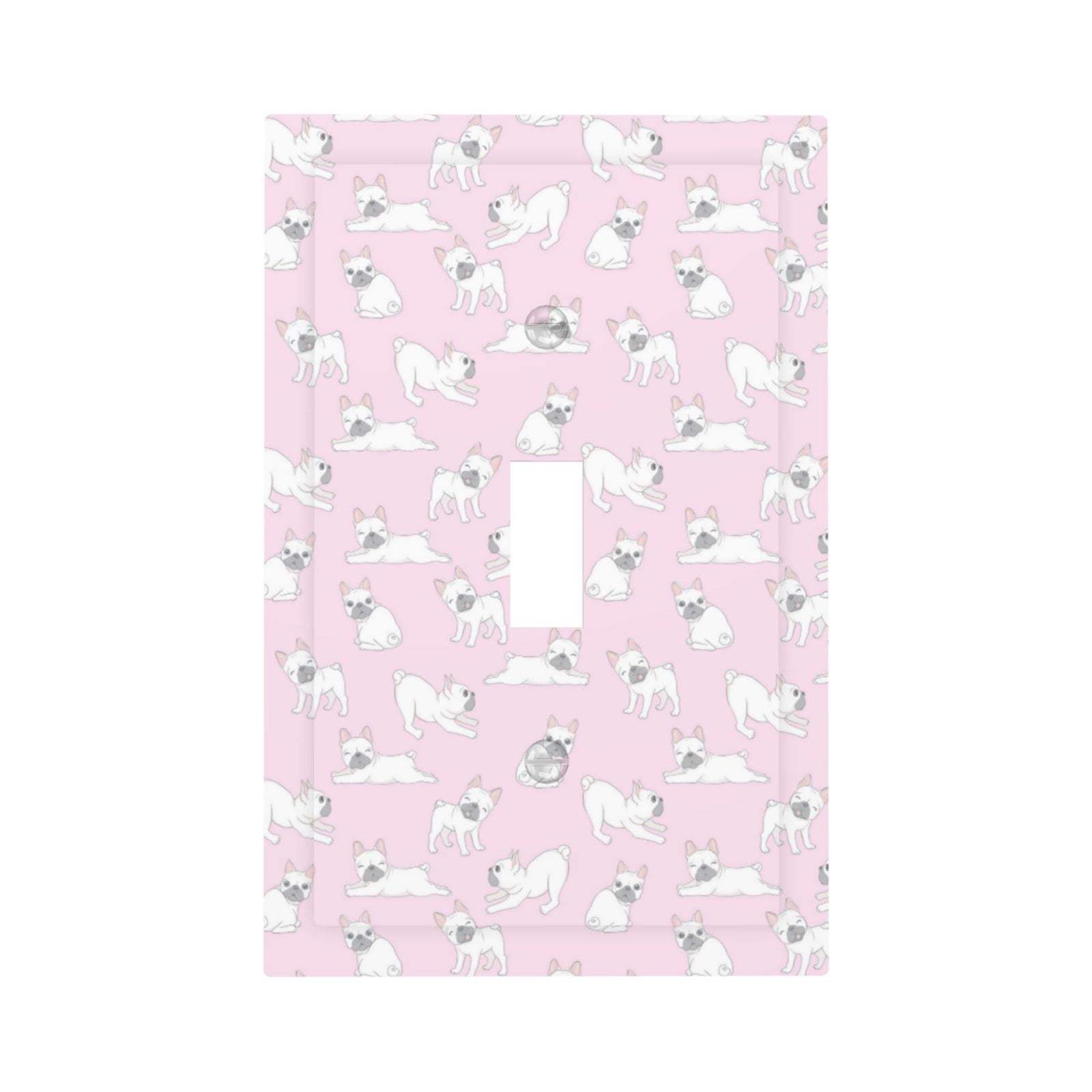Outlet Covers Wall Plate - Cute French Bulldog Pink Wall Plates for ...