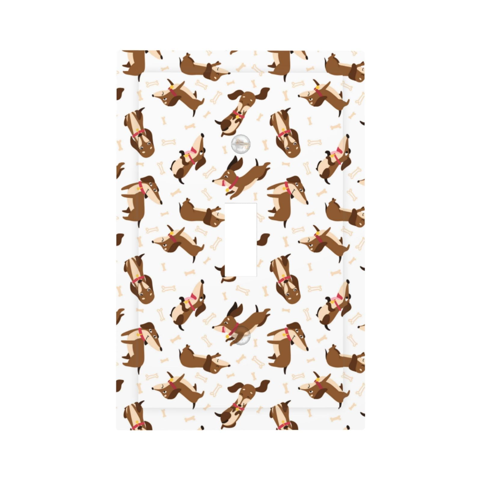 Outlet Covers Wall Plate - Dachshund bones funny cute Wall Plates for ...