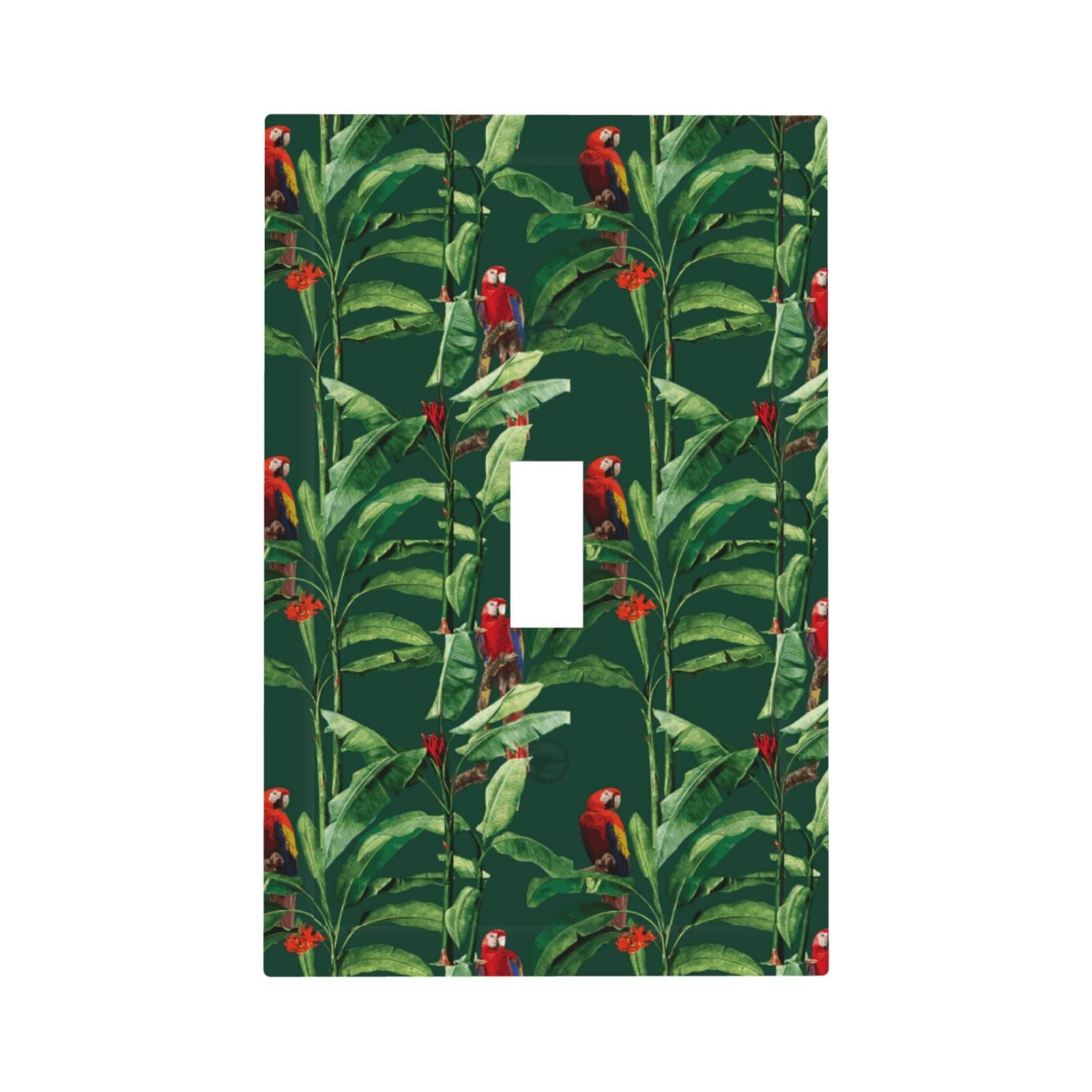 Outlet Covers Wall Plate - Farmhouse Cute Parrot Banana Leaf Wall ...