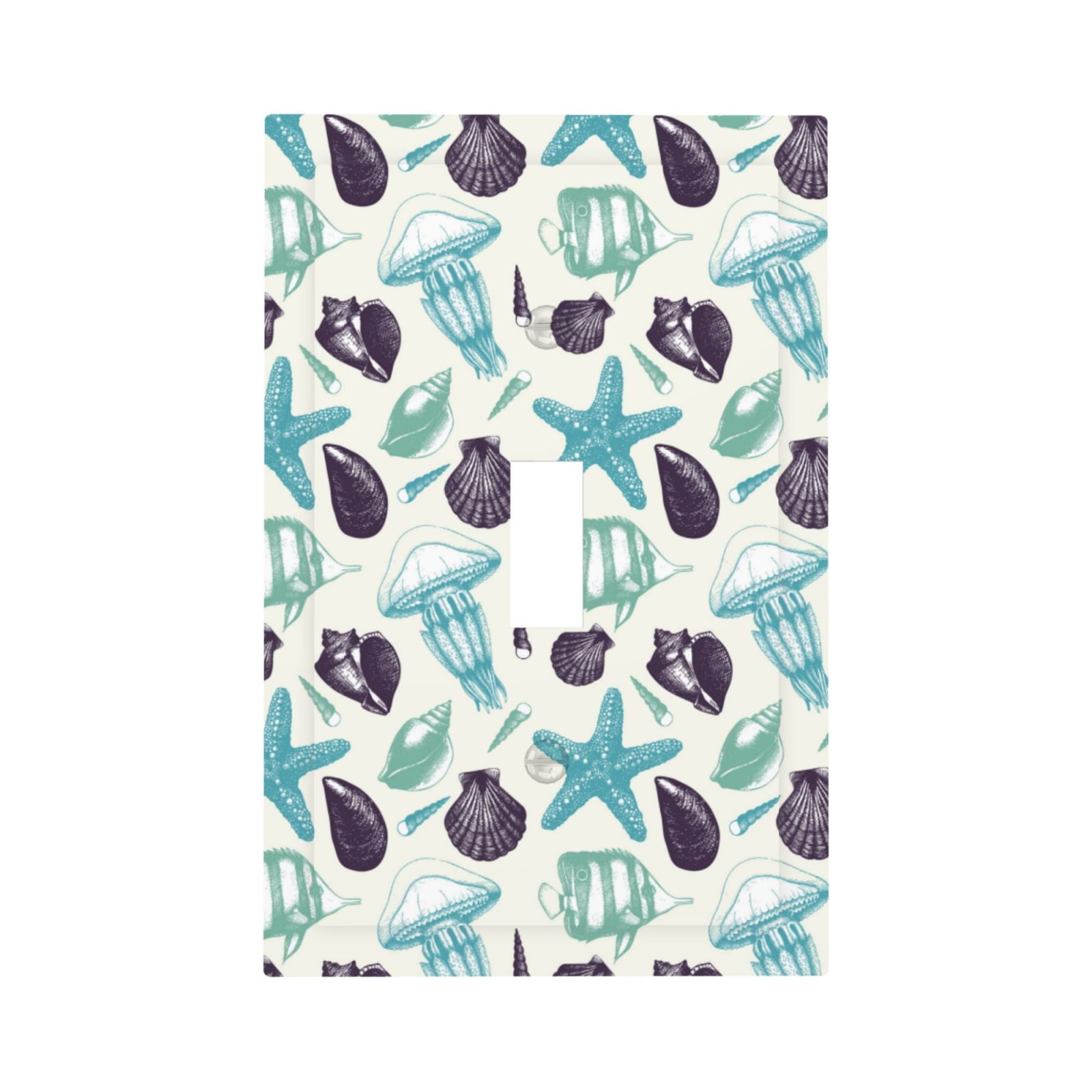 Outlet Covers Wall Plate - Fish Conch Jellyfish Wall Plates for ...
