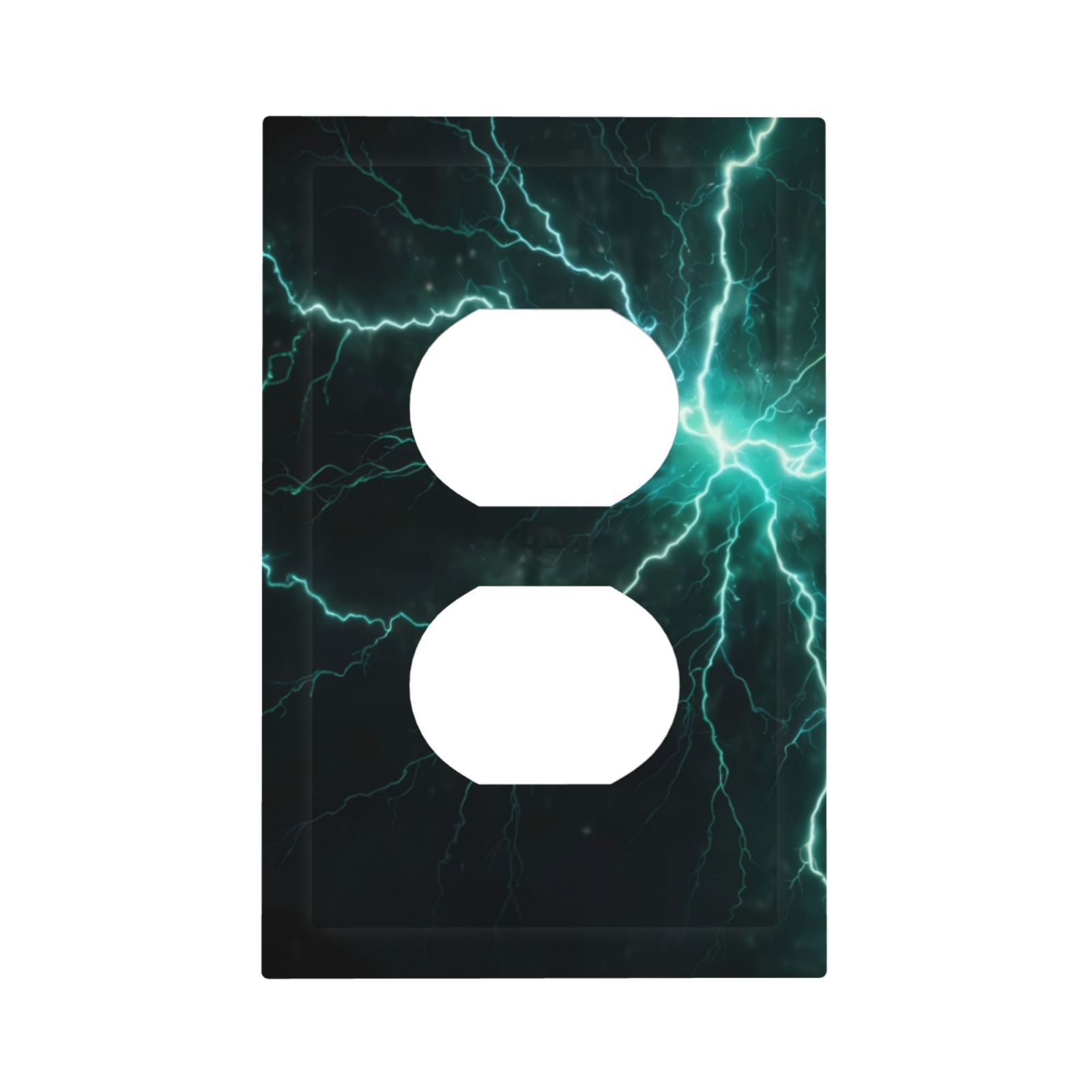 Outlet Covers Wall Plate - Green Lightning Flash Wall Plates for ...
