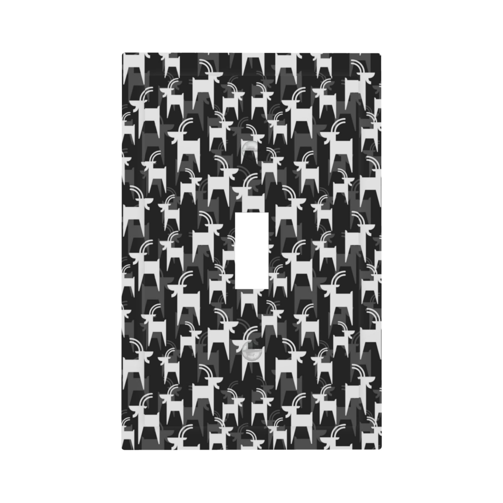Outlet Covers Wall Plate - Mountain goat cool black Wall Plates for ...