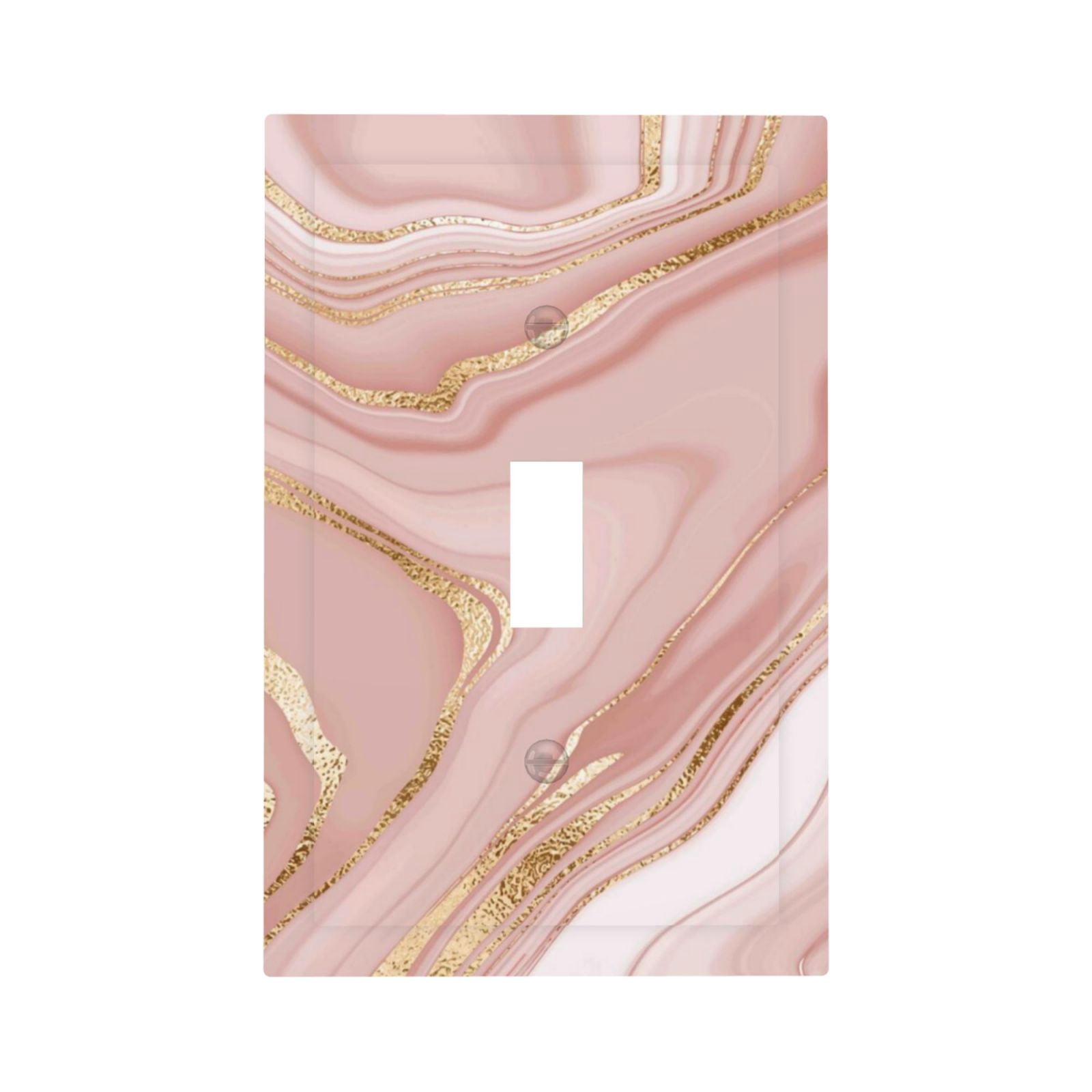 Outlet Covers Wall Plate - Rose Gold Glitter Splatter Wall Plates for ...
