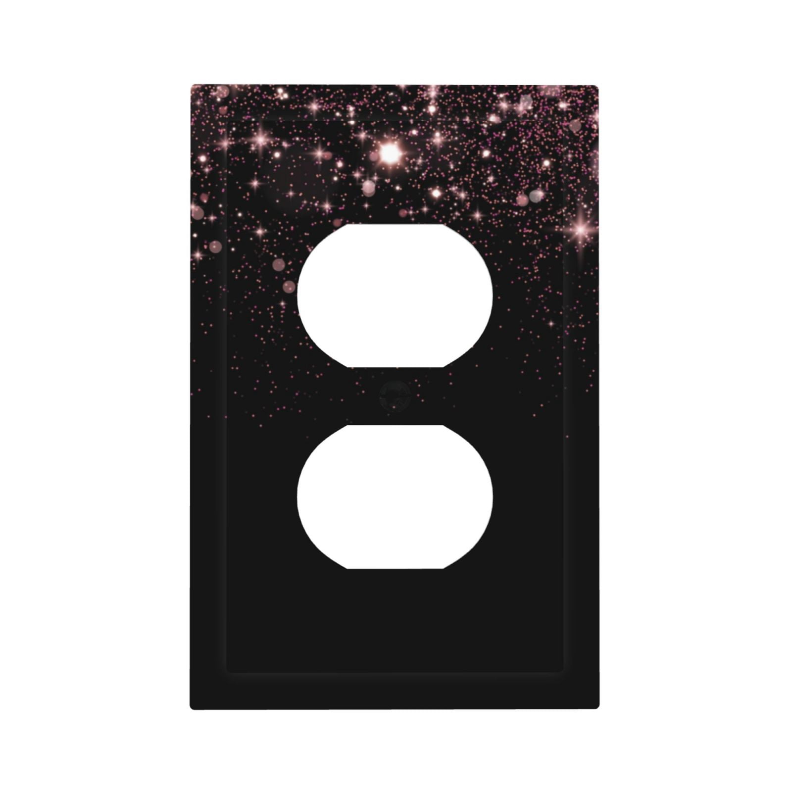 Outlet Covers Wall Plate - Sparkling Pink Night Sky Wall Plates for ...
