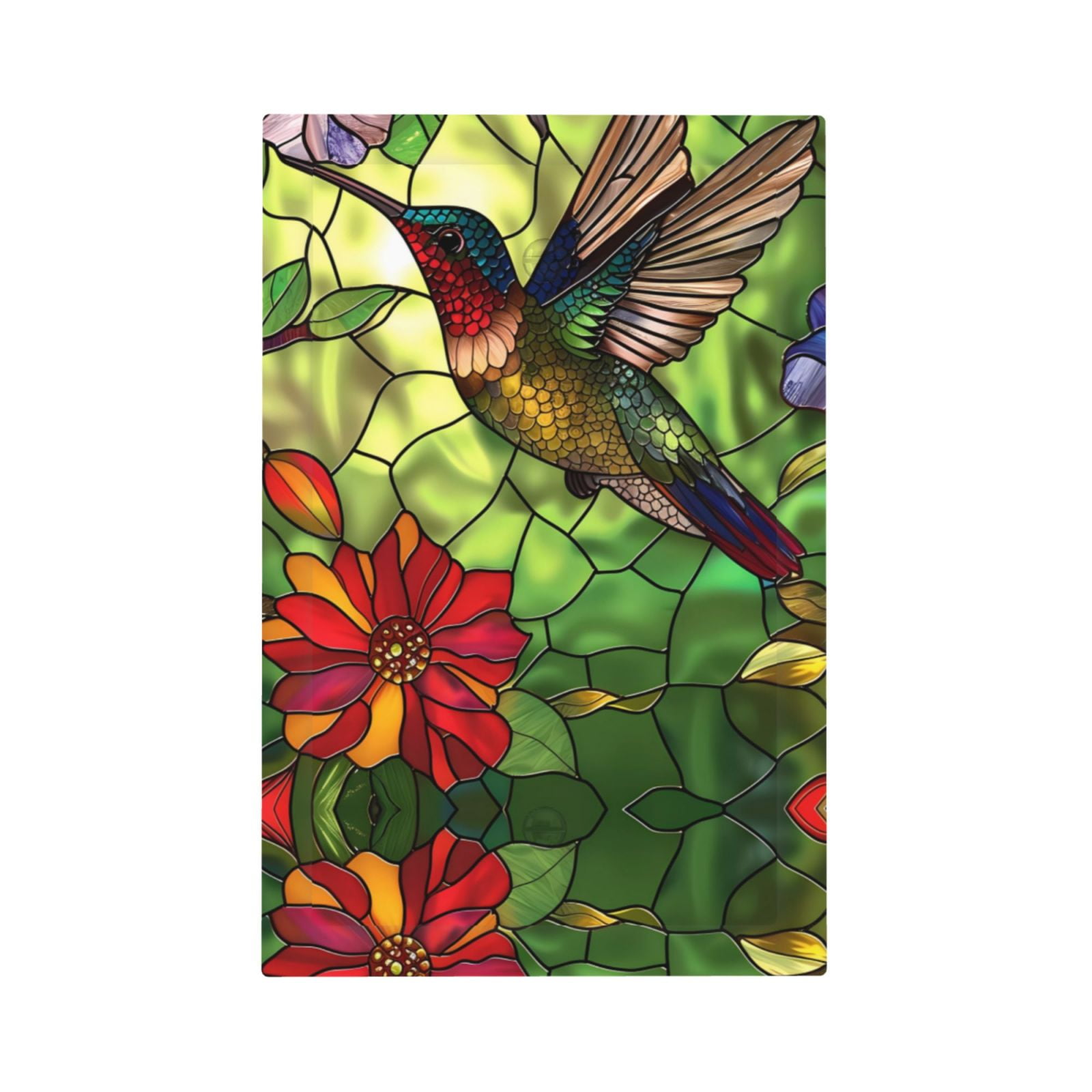 Outlet Covers Wall Plate - Stained Glass Hummingbird Art Wall Plates ...