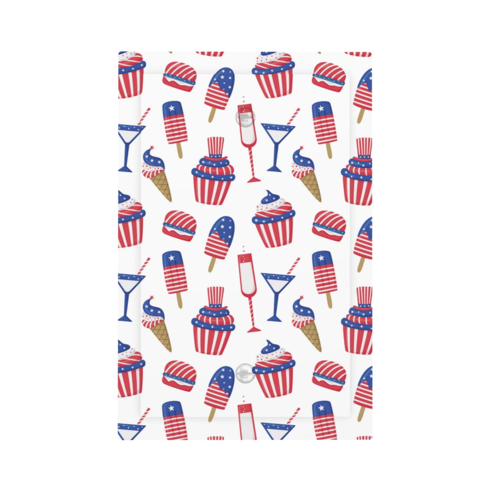 Outlet Covers Wall Plate - Stars and Stripes Ice Cream Print Wall ...