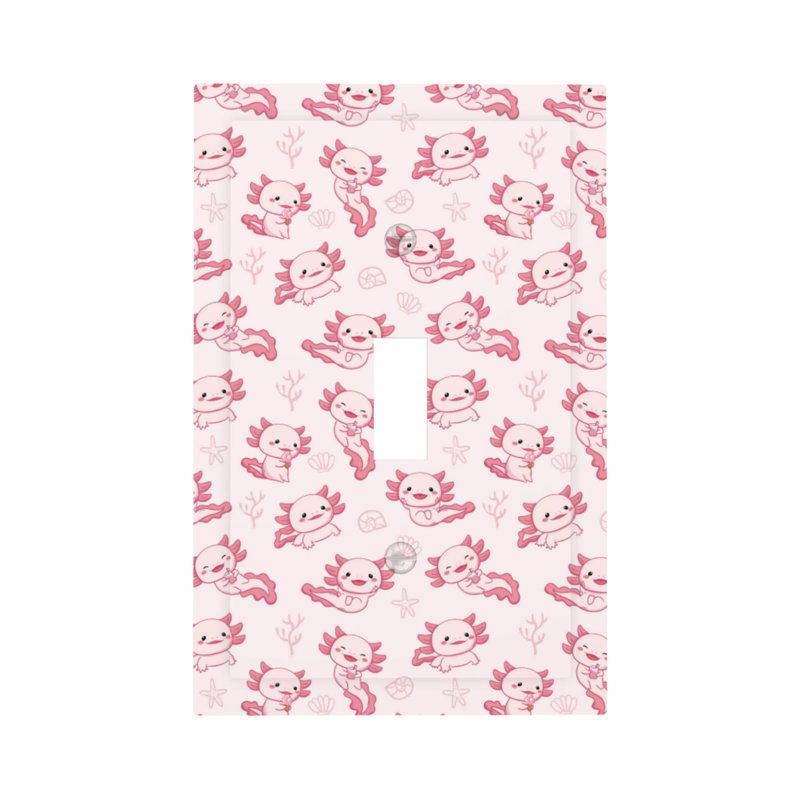 Outlet Covers Wall Plate - axolotl salamander funny pink Wall Plates ...