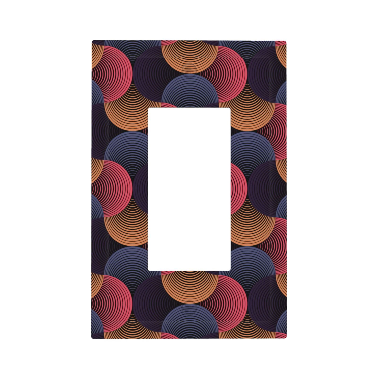 Outlet Covers Wall Plate - circular stripes Wall Plates for Electrical ...