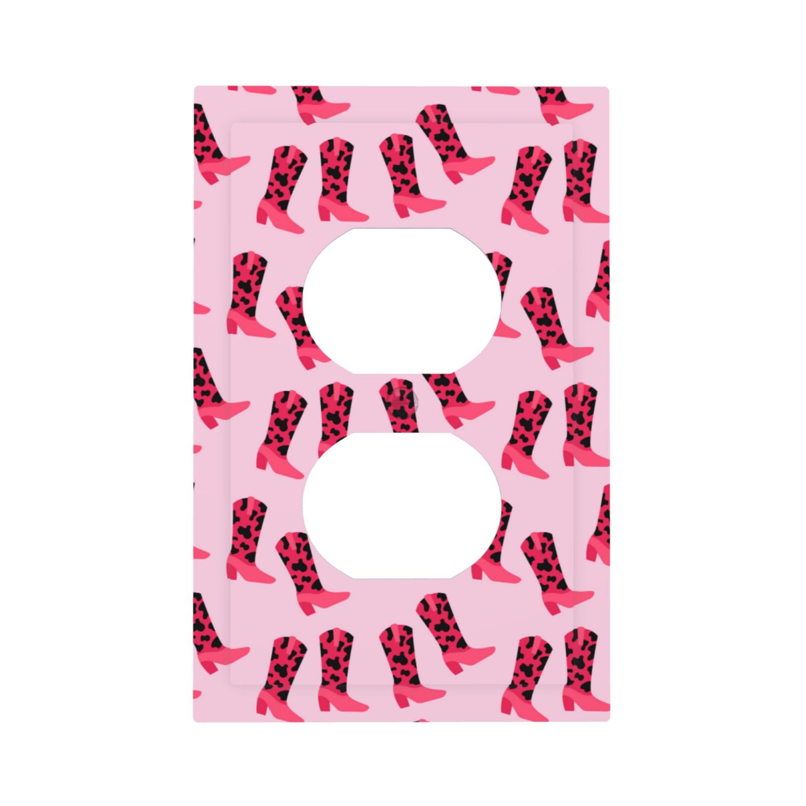 Outlet Covers Wall Plate - pink cowgirl red boots Western Wall Plates ...