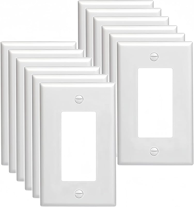 Outlet Covers Wall Plates -Duplex Outlet Covers, 1-Gang Standard Size ...