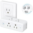 Outlet Extender with 360° Rotating Plug, 6 AC Outlet Splitter, Swivel ...