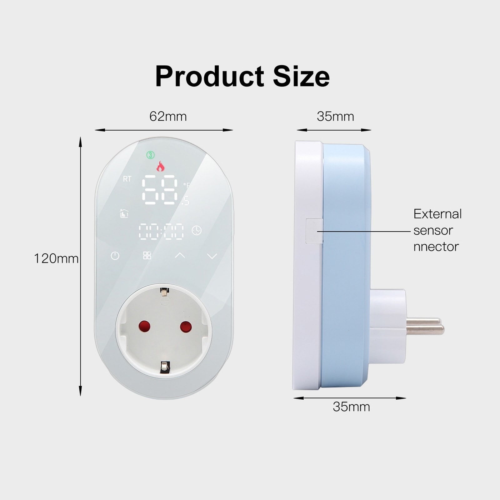 Outlet Extender Smart LED Thermostat Plug Farming Livestock Programming ...