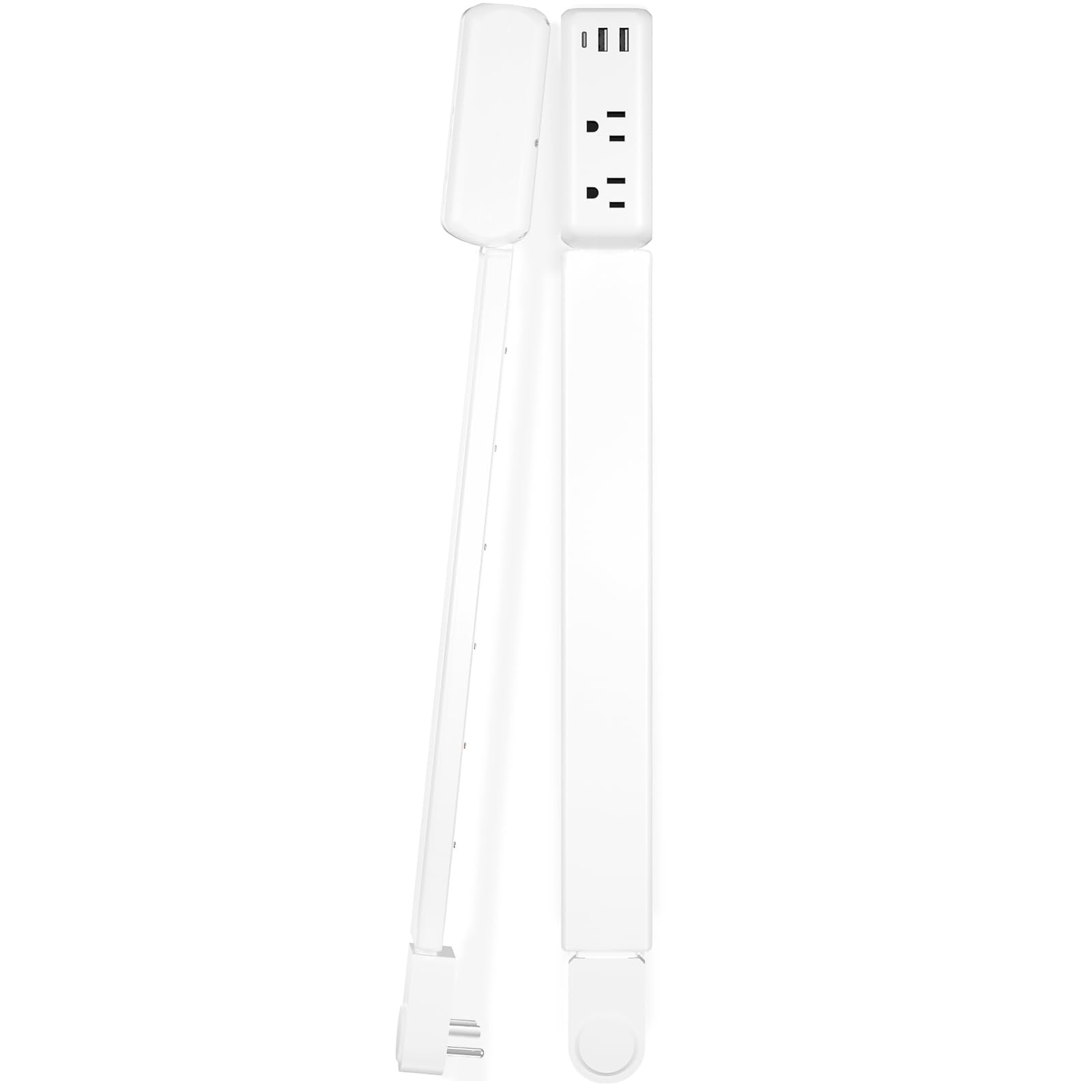 Outlet Extender Stick with USB-A & USB-C, 2 AC Outlets, Adjustable 22 ...