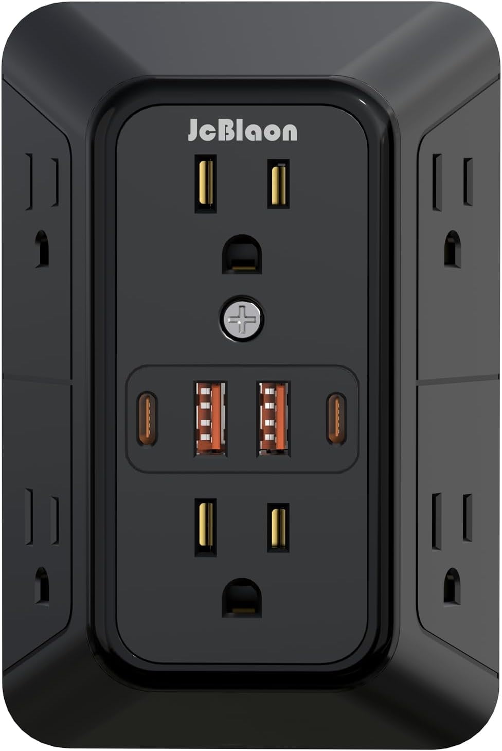 Outlet Extender Surge Protector - 6 Outlet Splitter with 4 USB Ports (2 ...