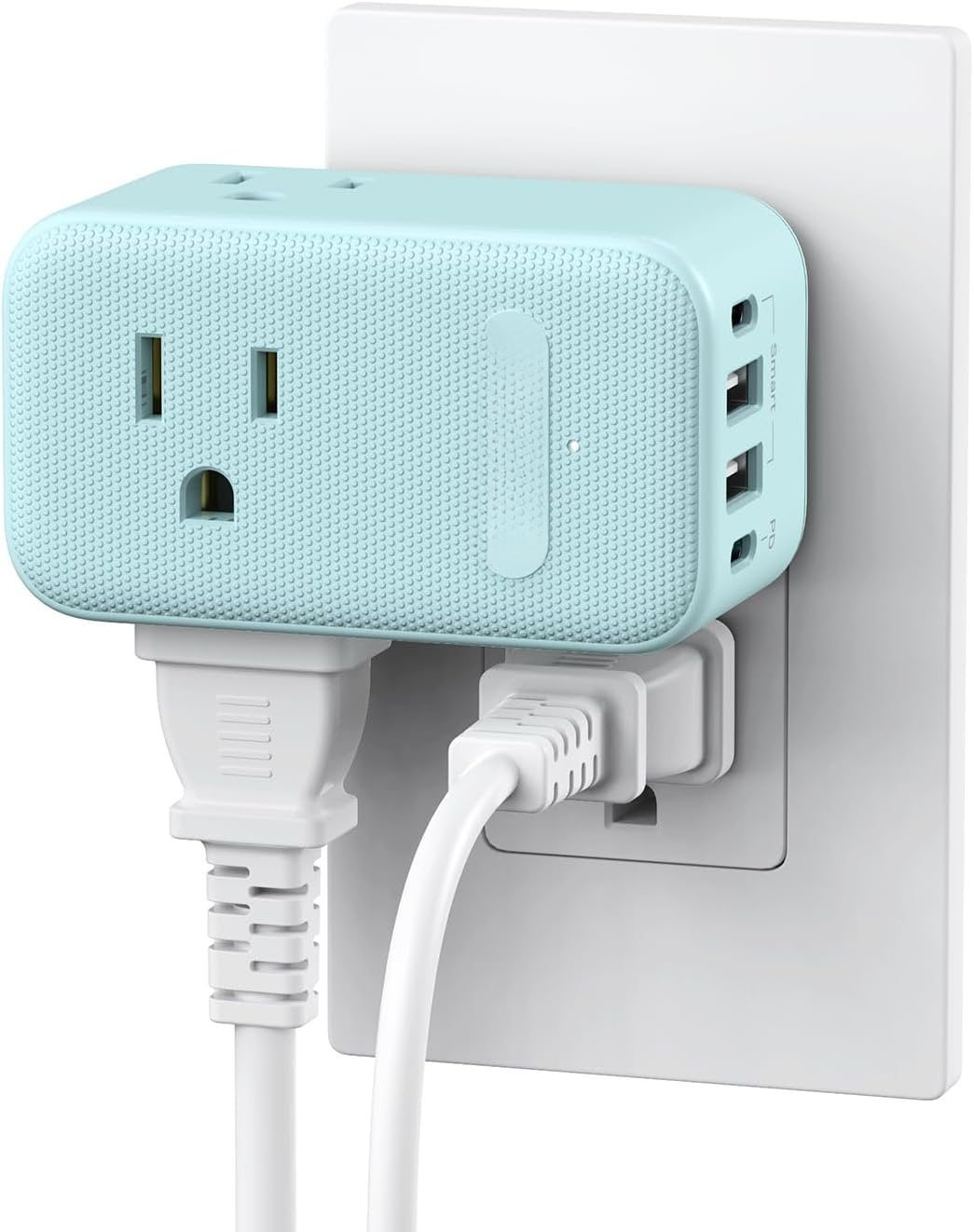 Outlet Extender with USB, Multi Plug Wall Outlet with 3 AC Chargers ...