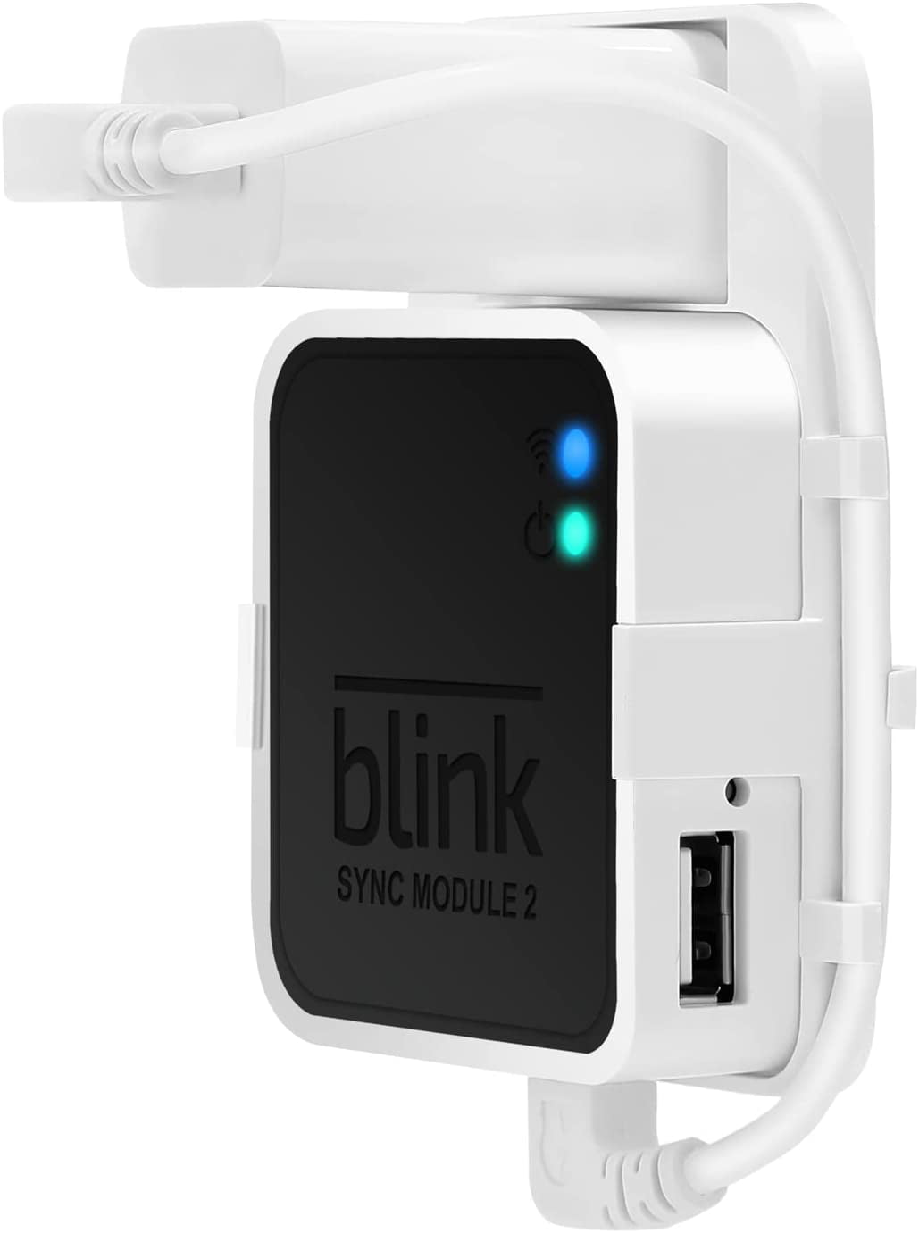 Generic Outlet Wall Mount for Blink Sync Module 2, Short Cable, Easy ...