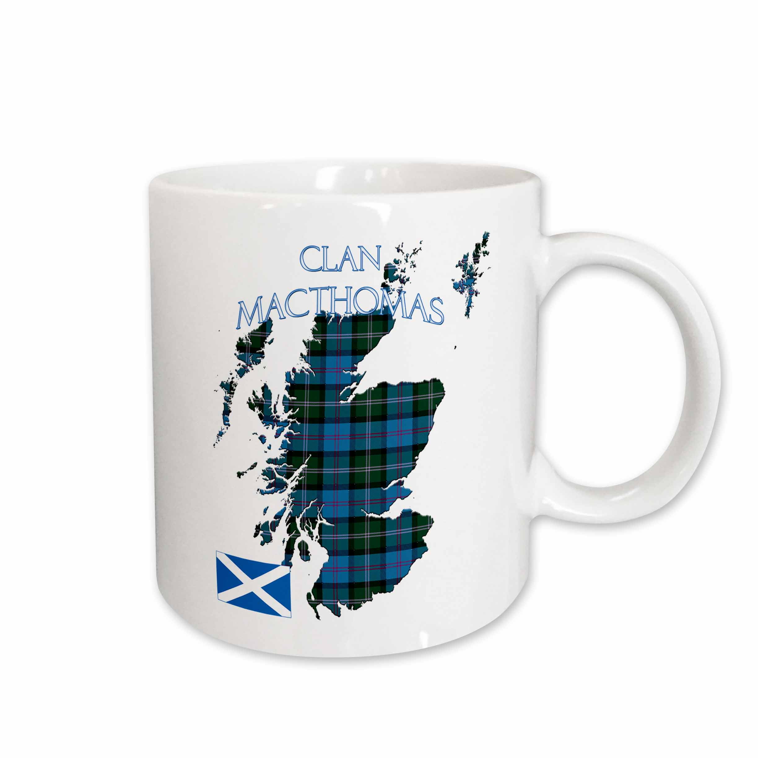 3drose, Outline of Scotland with the Macthomas Clan Family Tartan ...