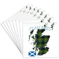 3drose, Outline of Scotland with the Reid Clan Family Tartan., Set of 8 ...