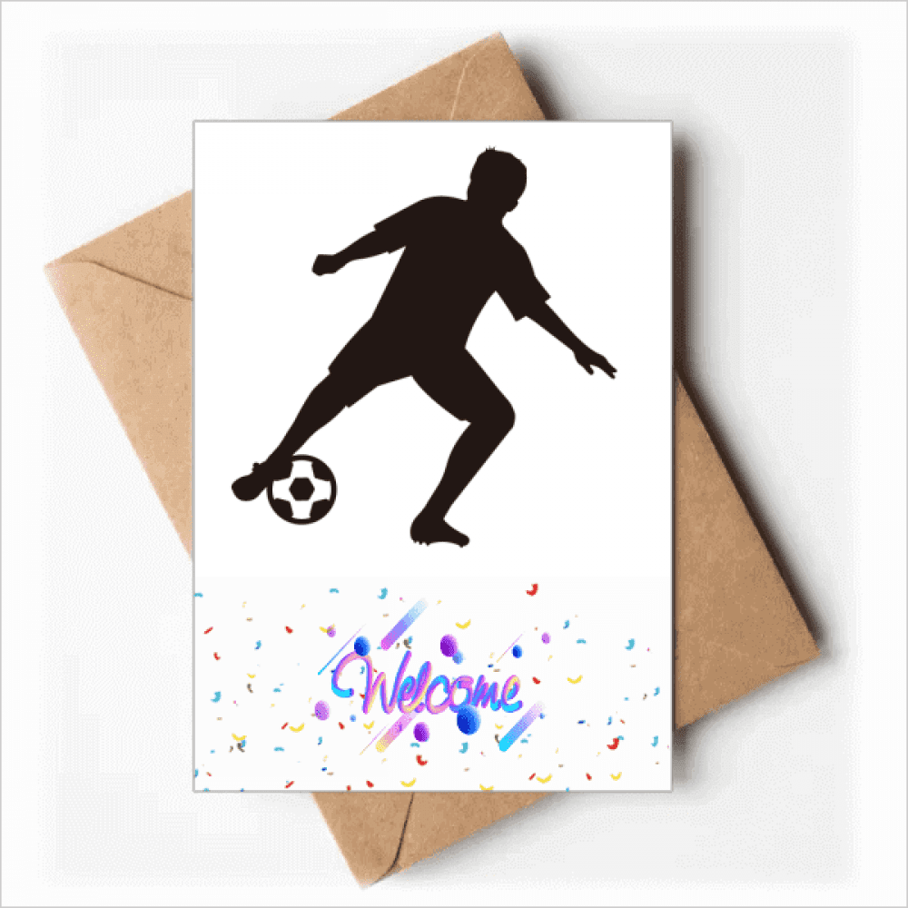 Outline Soccer Football Sports Welcome Back Greeting Cards Envelopes ...