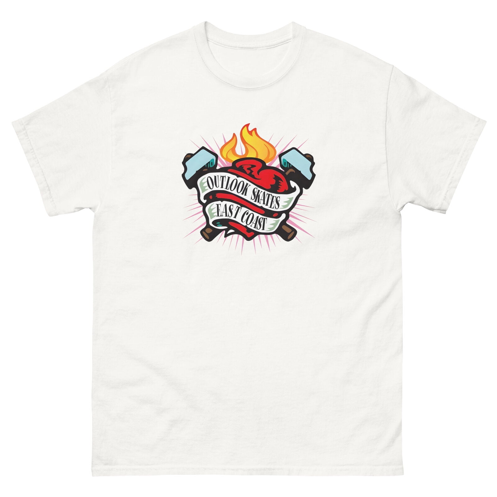 Outlook skates retro vintage 80s 90s skater skateboarding t Shirt ...