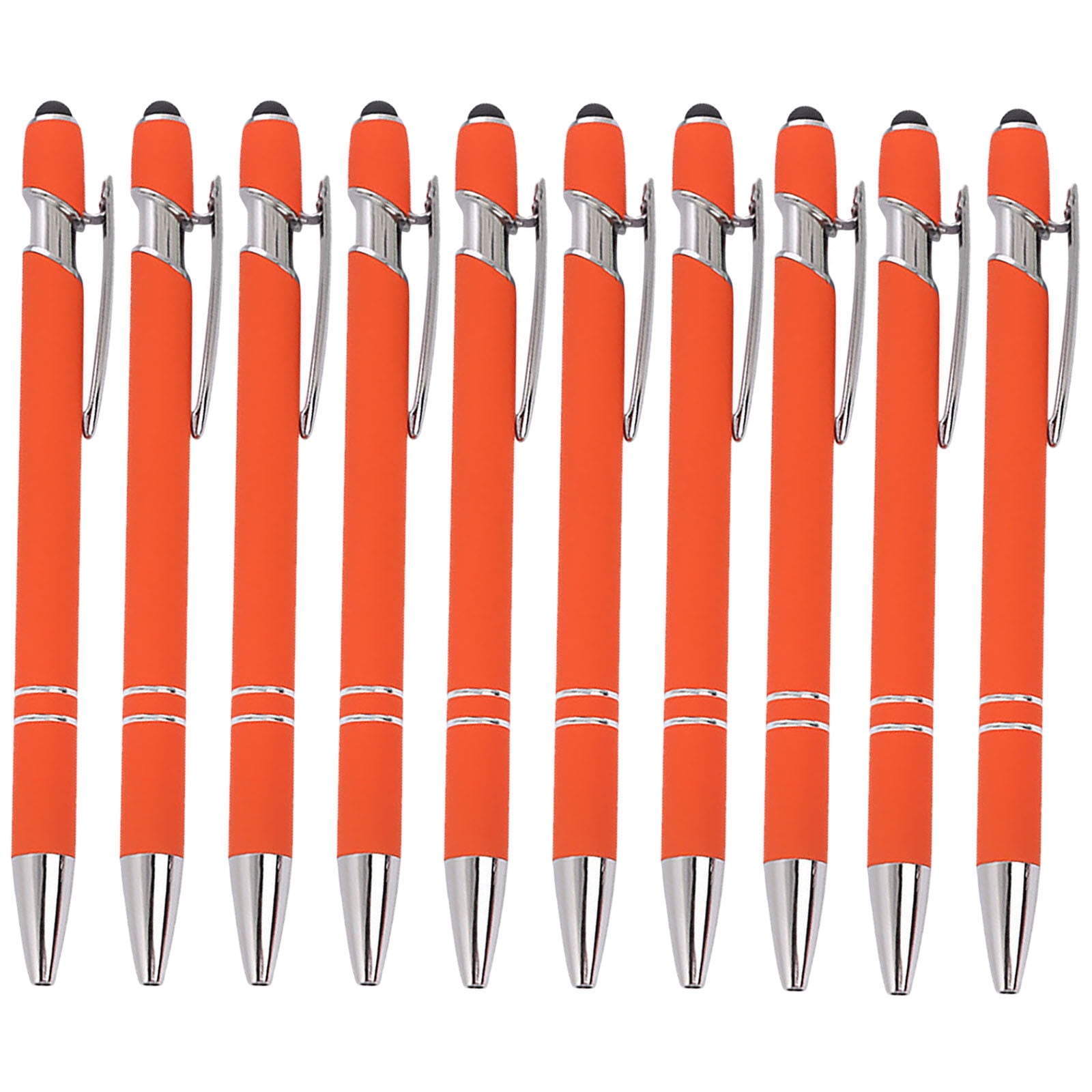 OutmaxHome 10 Pack Aluminum Stylus Ballpoint Pens, 0.5mm Metal Pen for ...