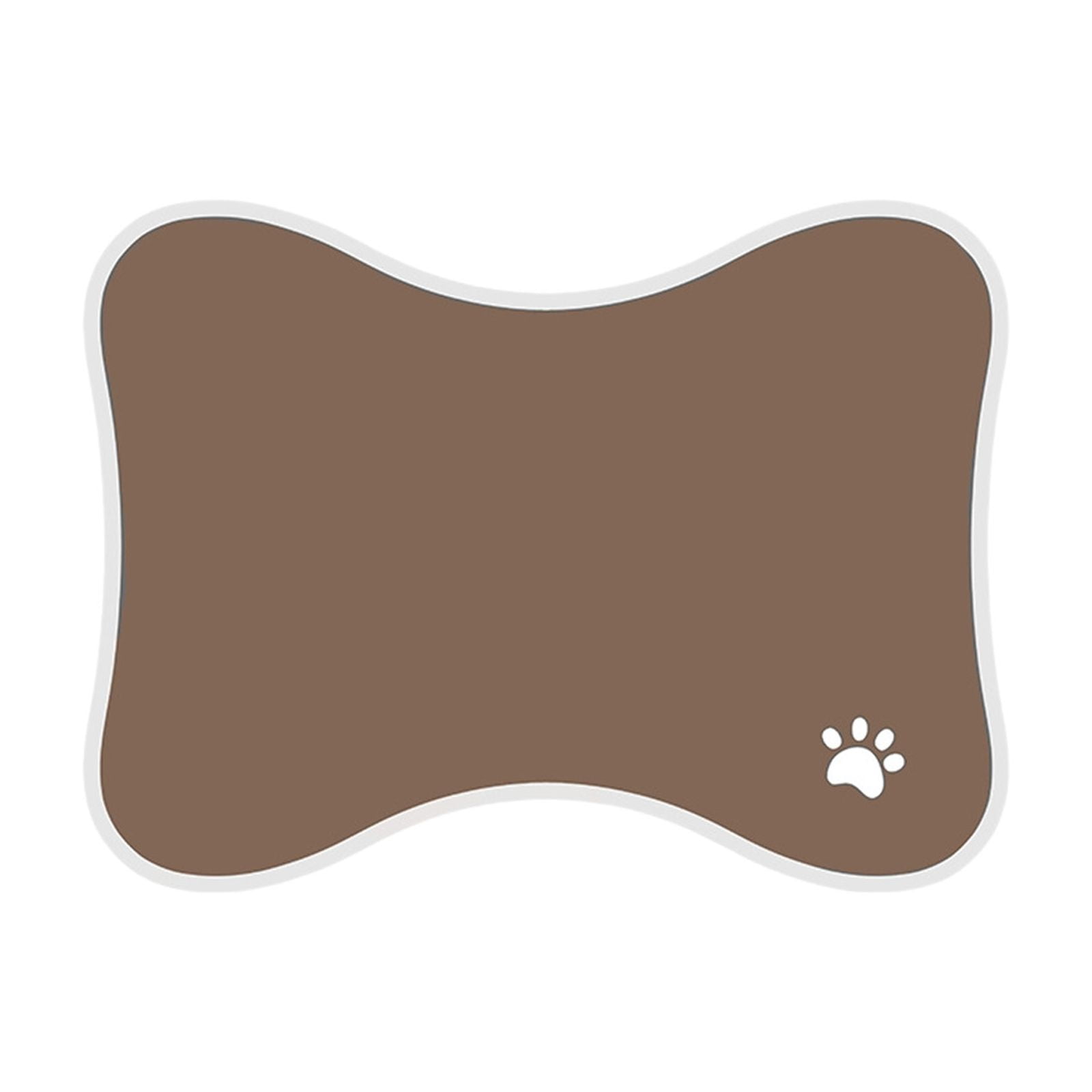 OutmaxHome Dog Food Mat Anti-Slip Silicone Dog Bowl Mat Thicker Pet ...