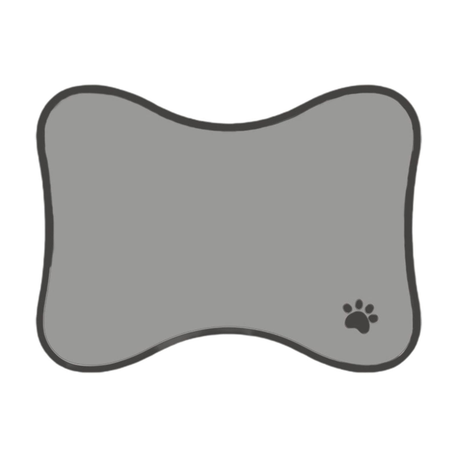 OutmaxHome Dog Food Mat Anti-Slip Silicone Dog Bowl Mat Thicker Pet ...