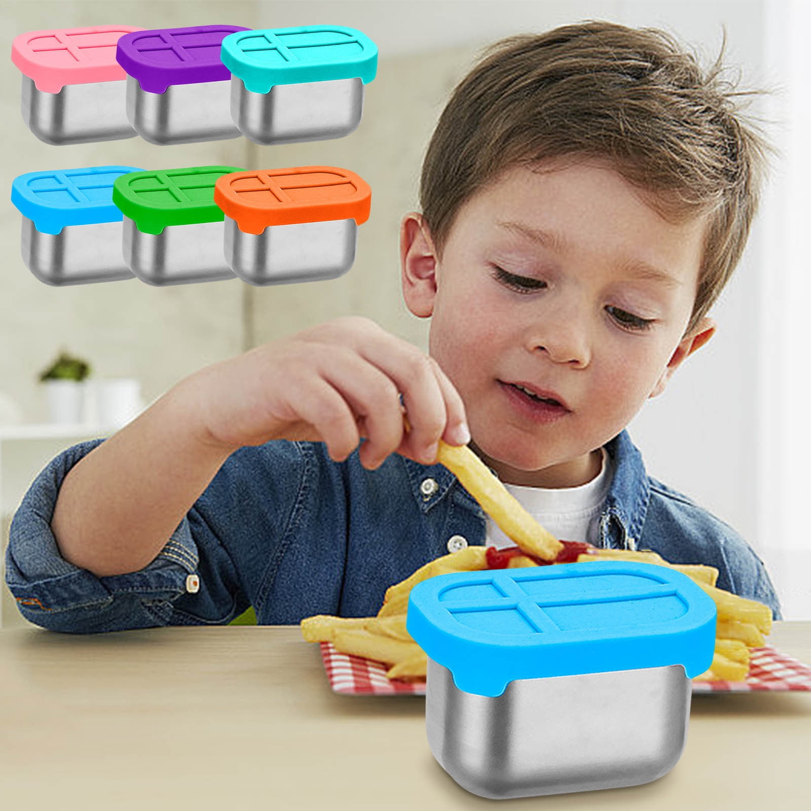 Outoloxit 304 Stainless Steel Dipping Sauce Cups 50ml with Lid ...