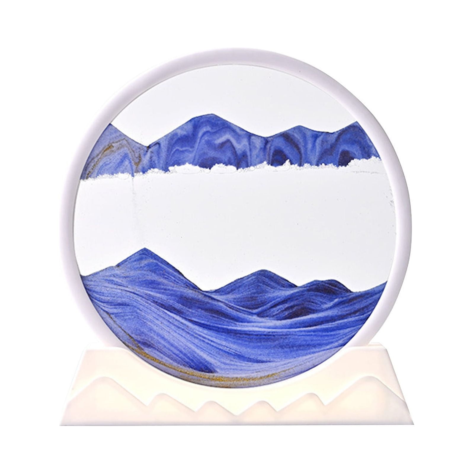 Outoloxit 3D Moving Sand Art, 7.87in 360° Rotating Hourglass Decoration ...