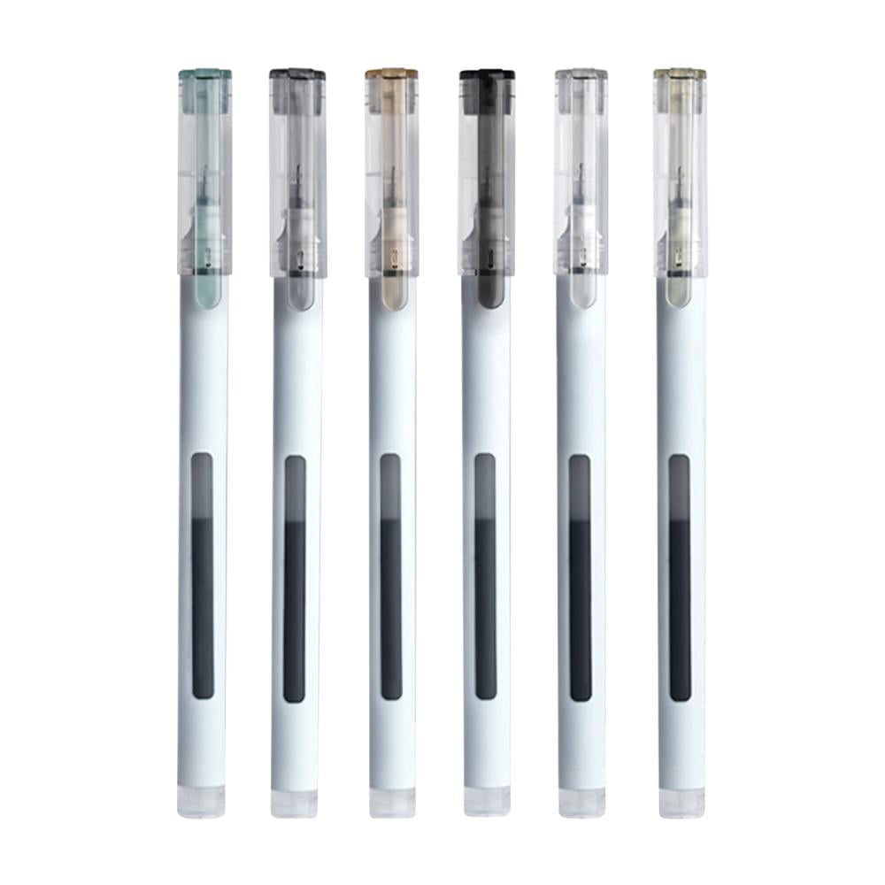 Outoloxit 6-Pack High Capacity Rollerball Pens 0.5mm Full Needle Tube ...
