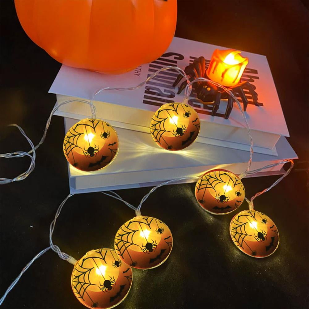 Outoloxit Battery-Powered Halloween String Lights with Ghost Pumpkin ...