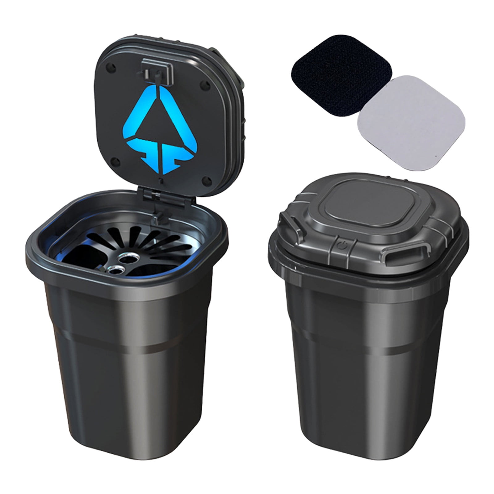 Outoloxit Car Ashtray Easy To Clean Press with Light and Cover Metal ...